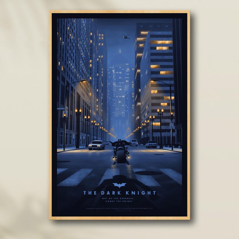 Dark Knight Poster Print - Etsy