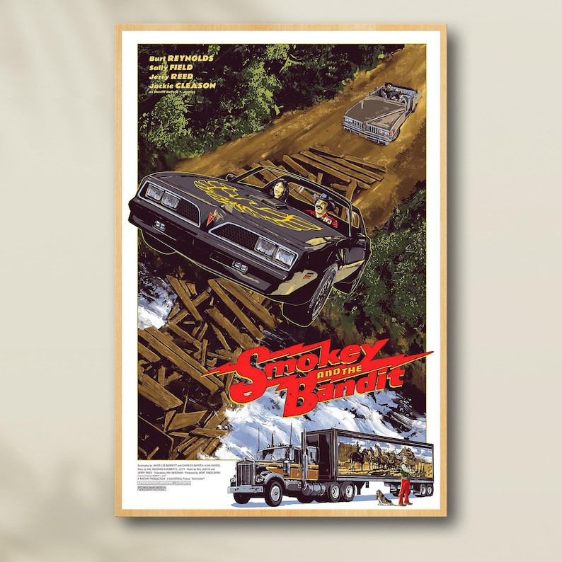Smokey and the Bandit Classic Movie Poster, Film Fan Collectibles ...