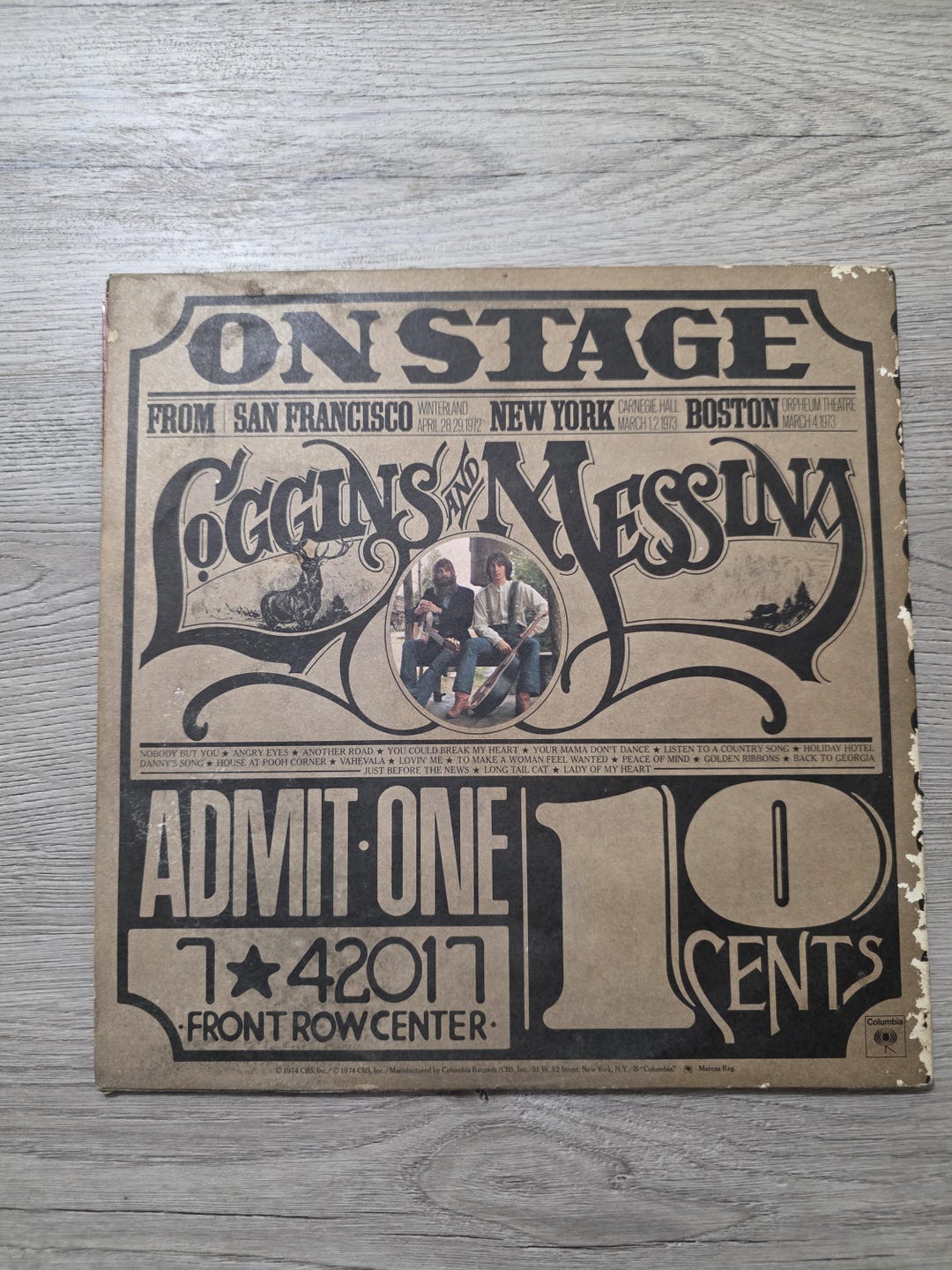 Loggins and Messina on Stage Double Record Album Vinyl LP Columbia ...