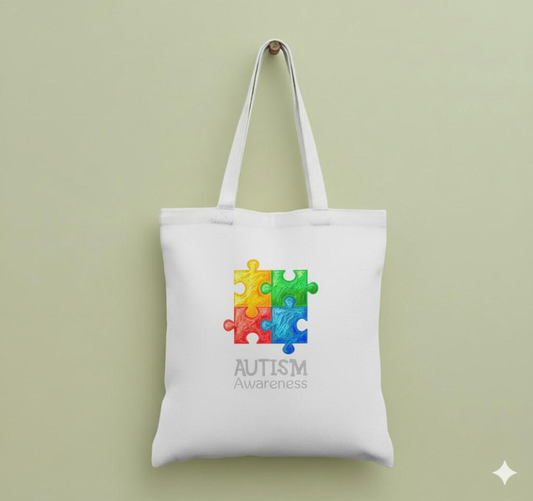 Autism Awareness Canvas Bag - Etsy