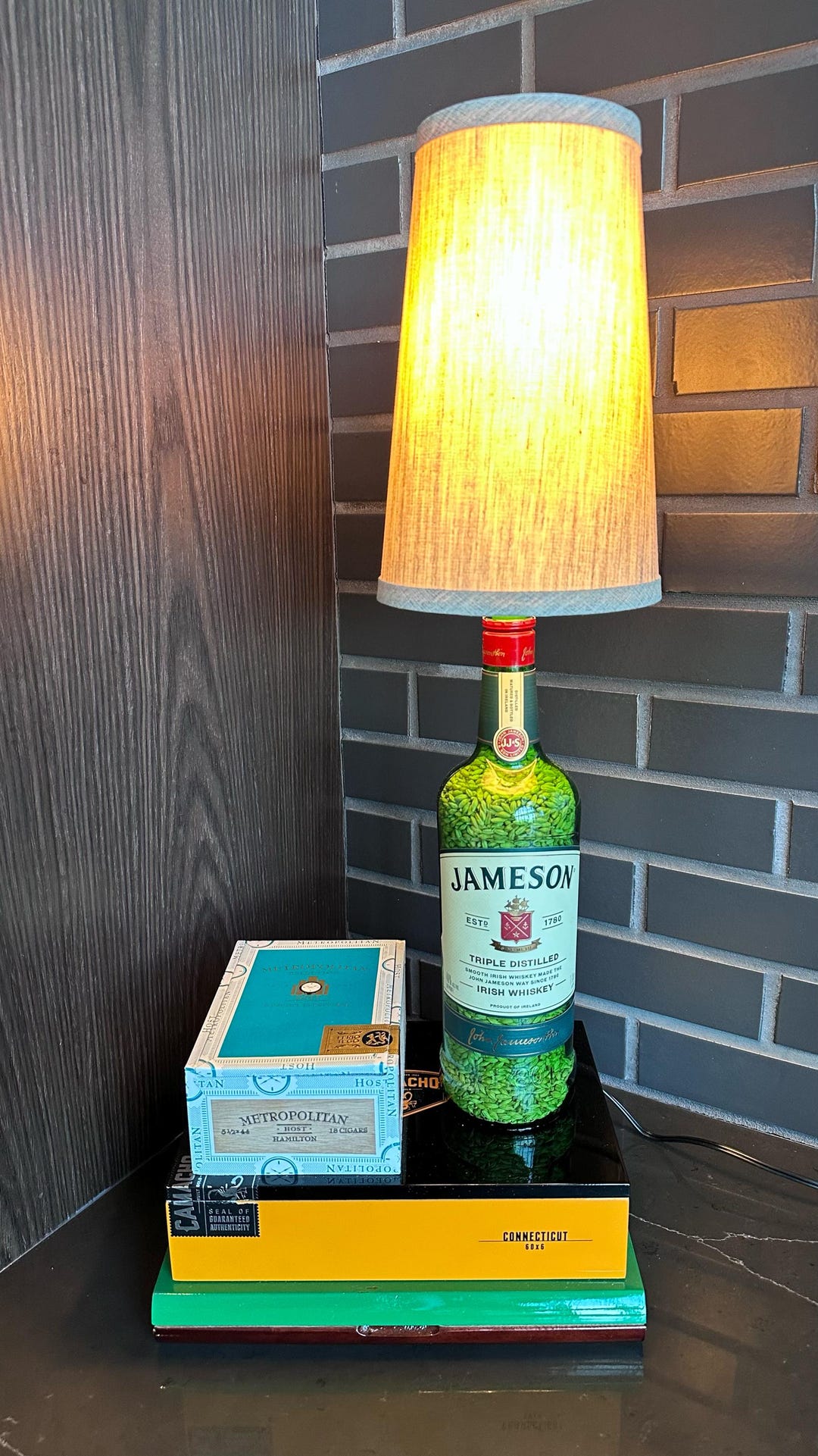 Cigar Box Lamp - Jameson 2 - Etsy