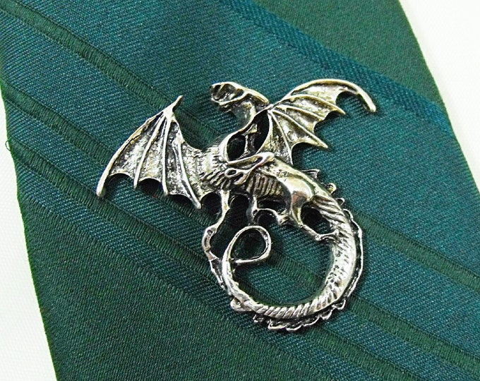 Game of Thrones, Dragon Tie Tack Pin, Silver, Men's Women's Gift ...