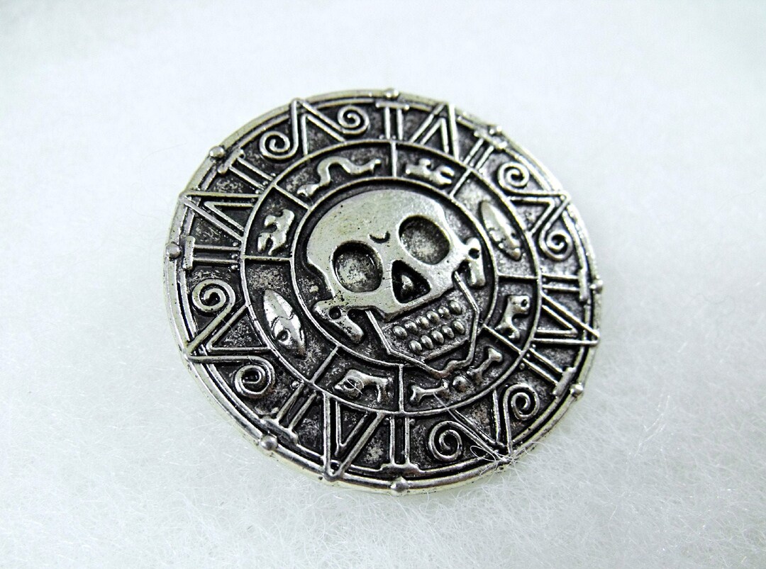 Silver Brooch Pin Pirate Brooch Pin Pirates of the Caribbean - Etsy ...