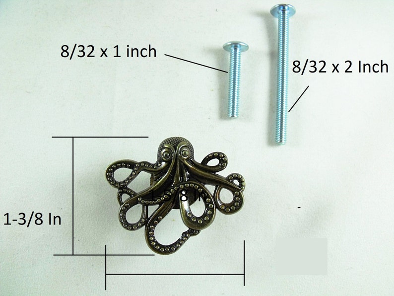 Bronze Octopus Drawer or Door Pull Home Improvement Home | Etsy