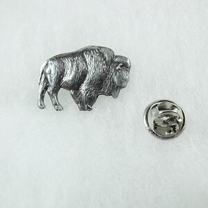 Buffalo Tie Tack or Lapel Pin, Men's Women's Gift Handmade Free ...