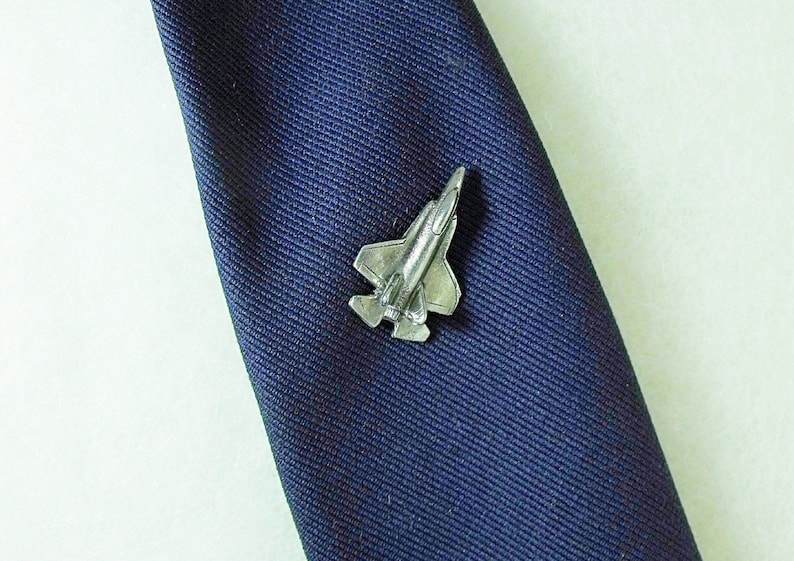 Tie Tack Lapel Pin Silver F-35 Lightning II Jet Men's | Etsy