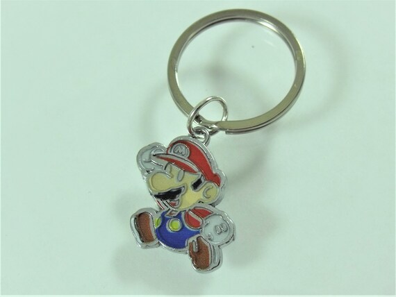 Key Chain Mario Brothers Enameled Key Ring Mens Womens Gift | Etsy