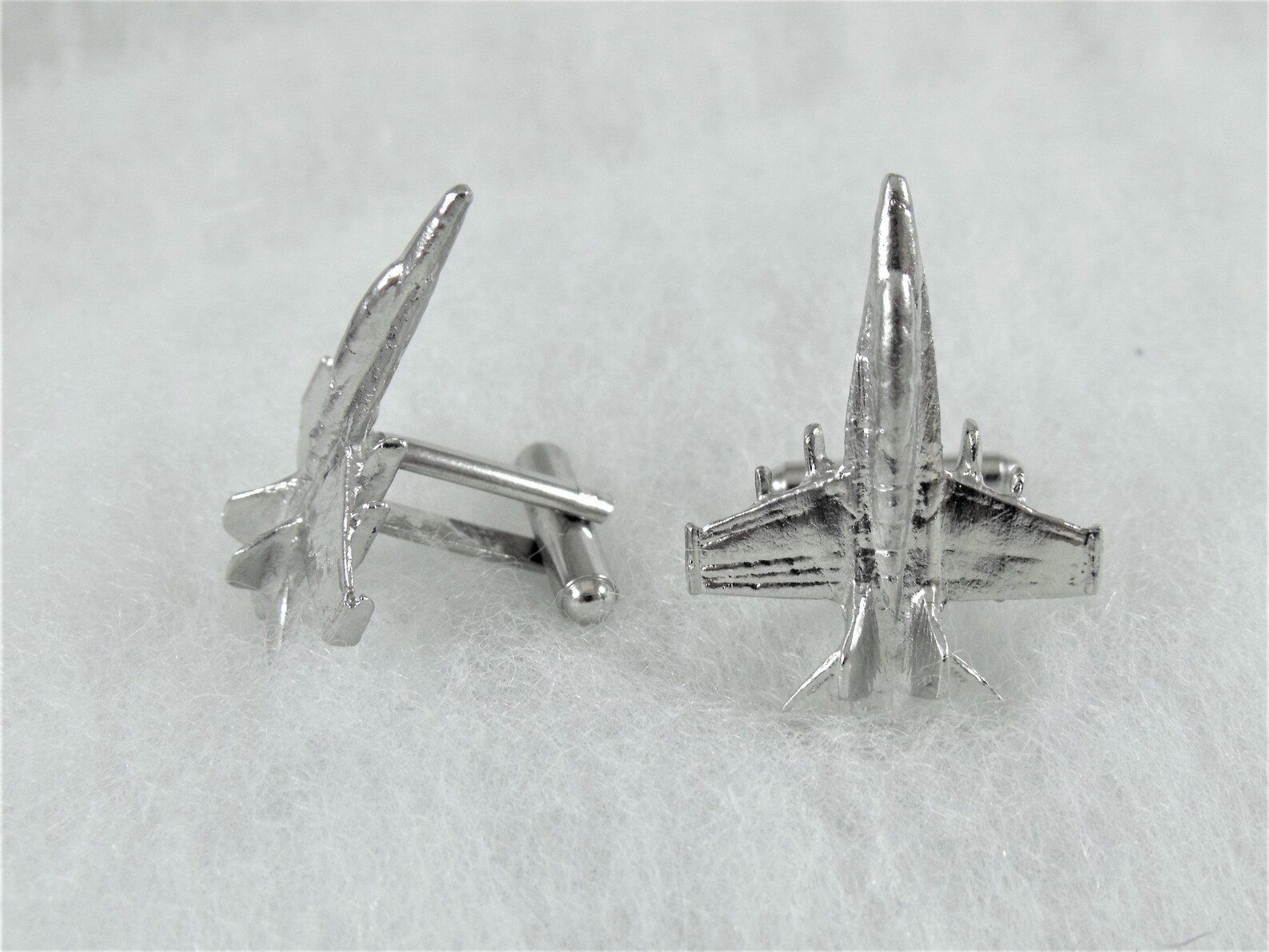 Mens Cufflinks F18 Super Hornet Fighter Jet Silver Cuff Links | Etsy