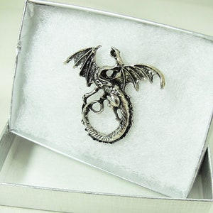 Game of Thrones Dragon Tie Tack Pin Silver Men's - Etsy