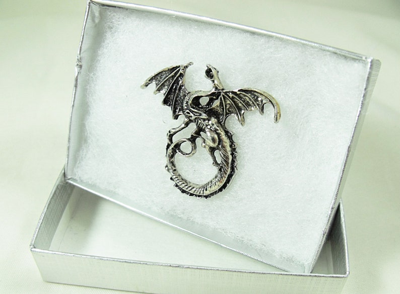 Game of Thrones Dragon Tie Tack Pin Silver Men's - Etsy