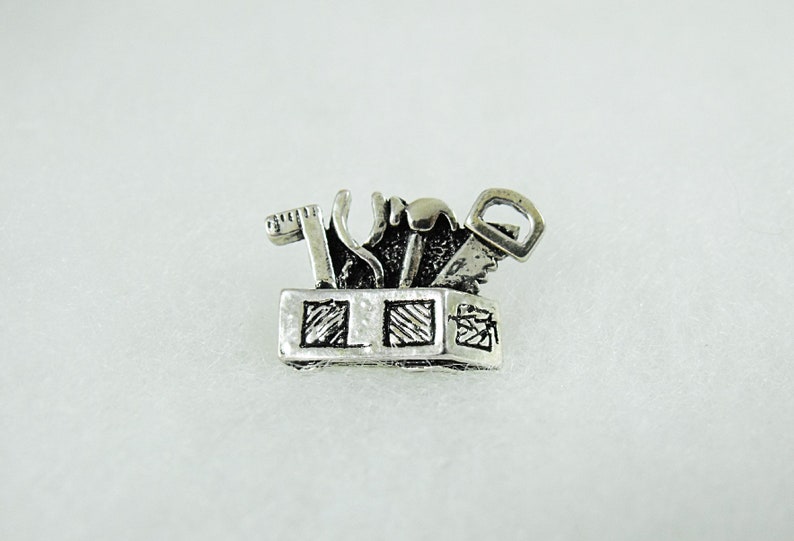 Tie Tack or Lapel Pin Toolbox Carpenters Silver Pin - Etsy