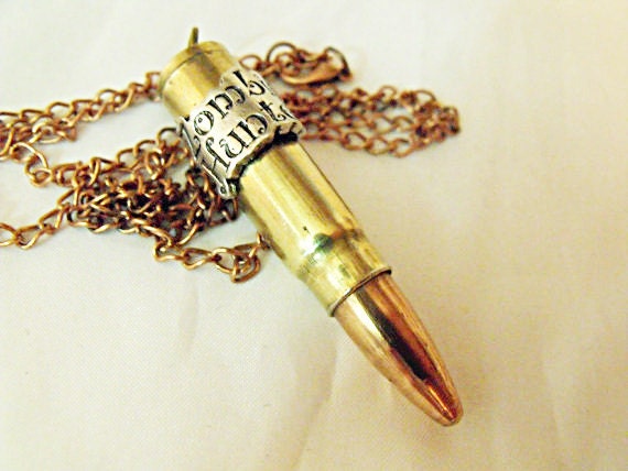 Bullet Necklace Large Brass Casing Zombie Hunter Unisex Great - Etsy