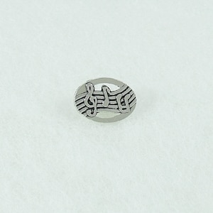 Tie Tack or Lapel Pin, Mens Silver Music Note Mens Accessories Handmade ...