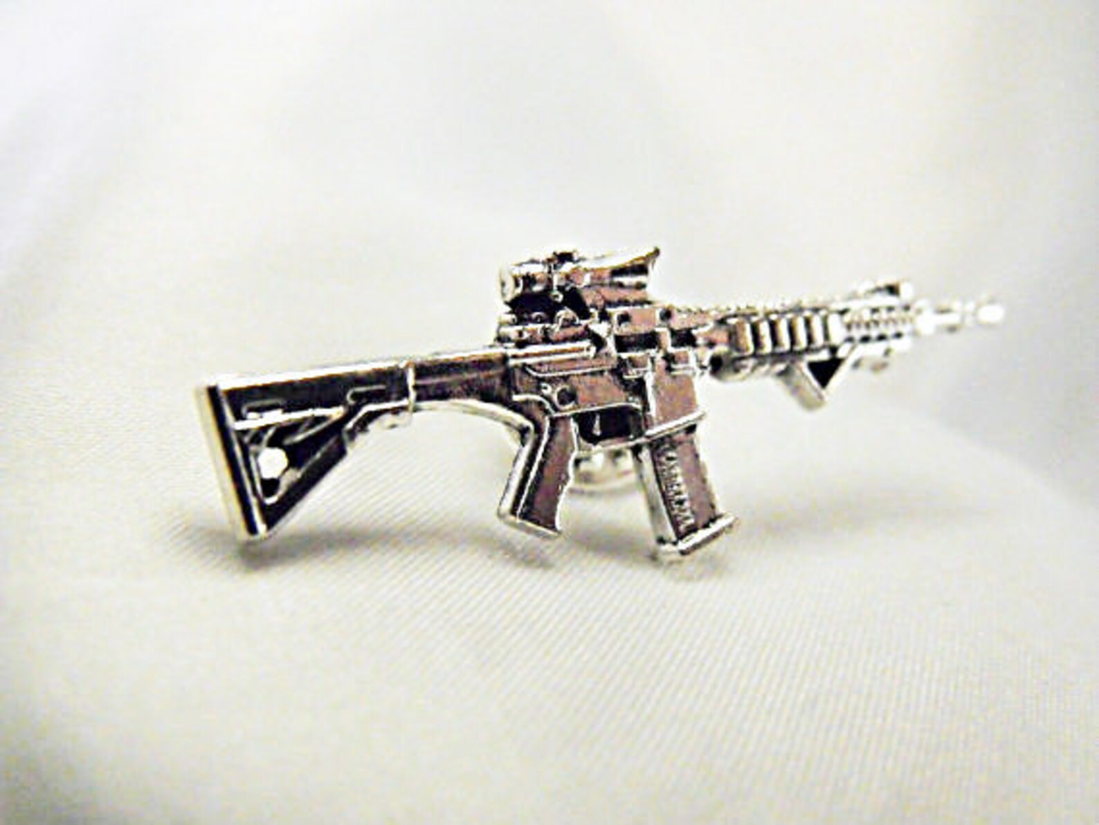 Lapel Pin Machine Gun Tie Tack Machine Gun | Etsy