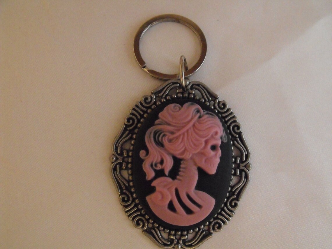 Key Chain Gothic Lolita Cameo Key Ring Choice of Color | Etsy