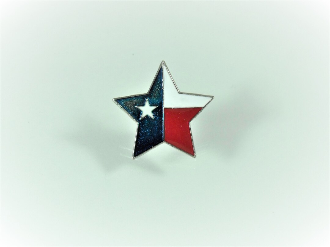 Texas Star Flag Tie Tack or Lapel Pin - Etsy