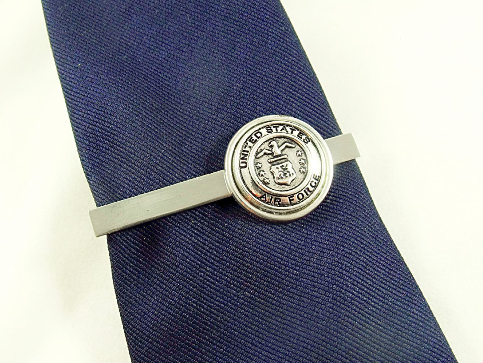 United States Air Force Silver Framed Tie Clip Tie Bar Active - Etsy