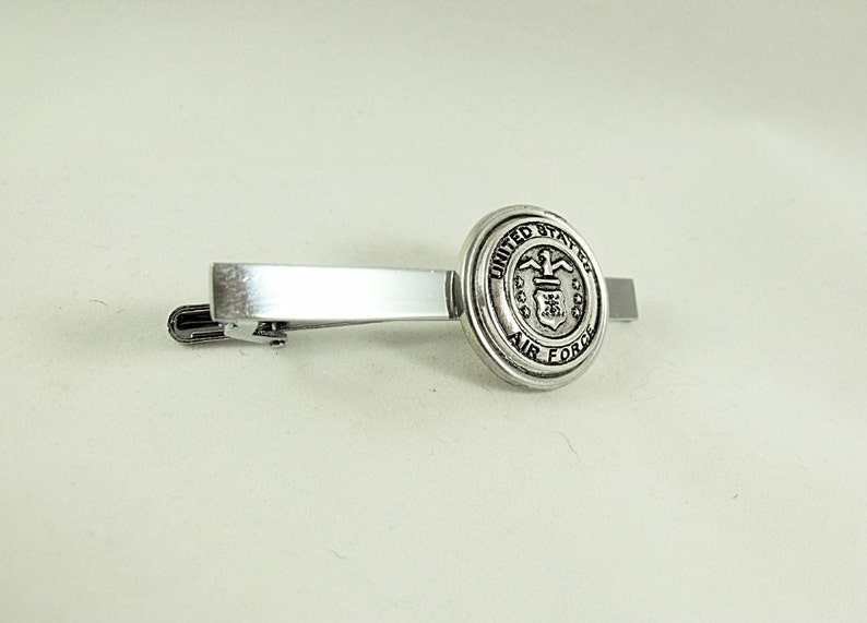United States Air Force Silver Framed Tie Clip Tie Bar Active - Etsy