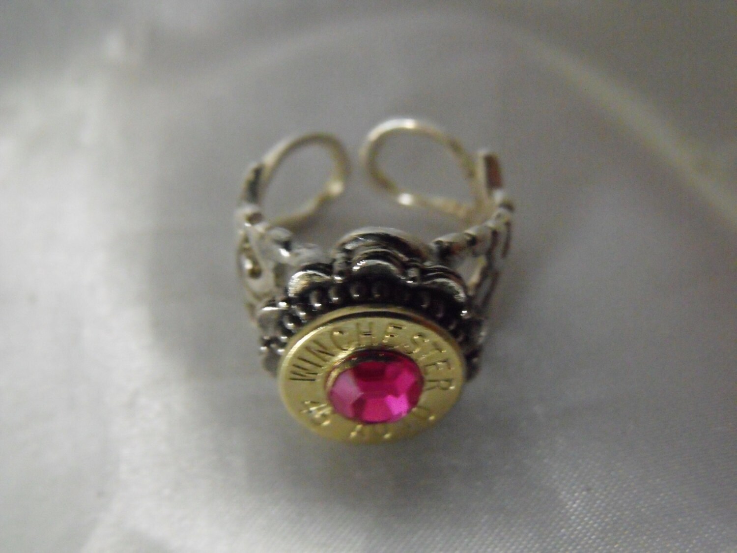 Bullet Ring Winchester 45 Caliber With Hot Pink Rhinestone | Etsy