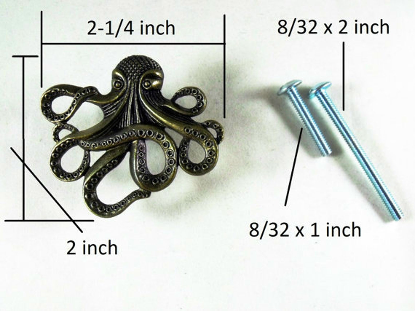 Bronze Octopus Drawer or Door Pull large Home Improvement | Etsy