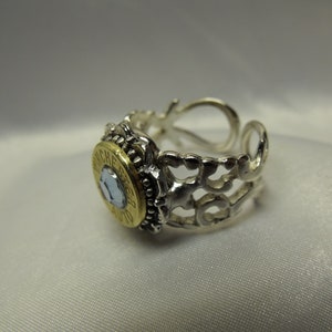 Bullet Ring Winchester 45 Caliber With Light Blue Crystal - Etsy