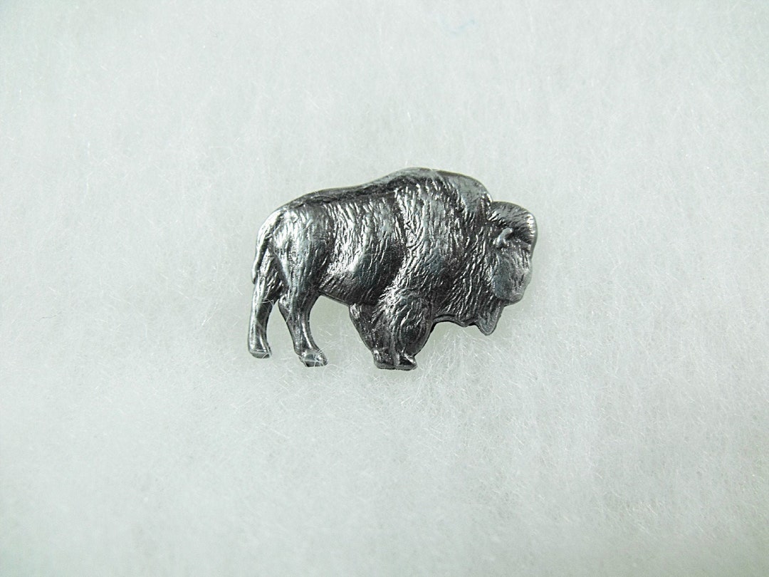 Buffalo Tie Tack or Lapel Pin, Men's Women's Gift Handmade Free ...