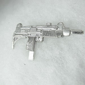 Uzi Machine Gun Pin Silver Men's Accessories Men's - Etsy