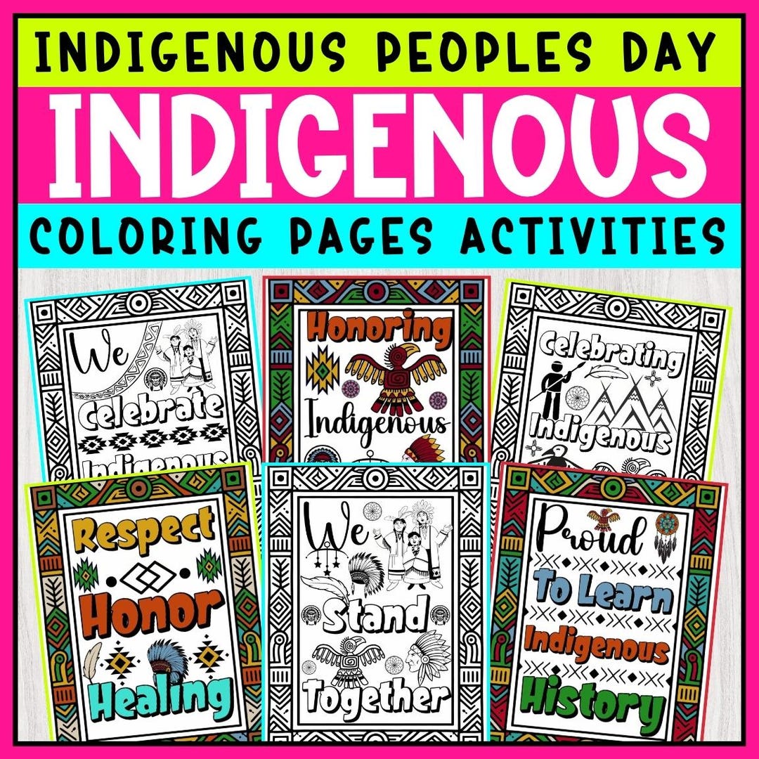 Indigenous Peoples Day & Native American Coloring Pages | Cultural ...