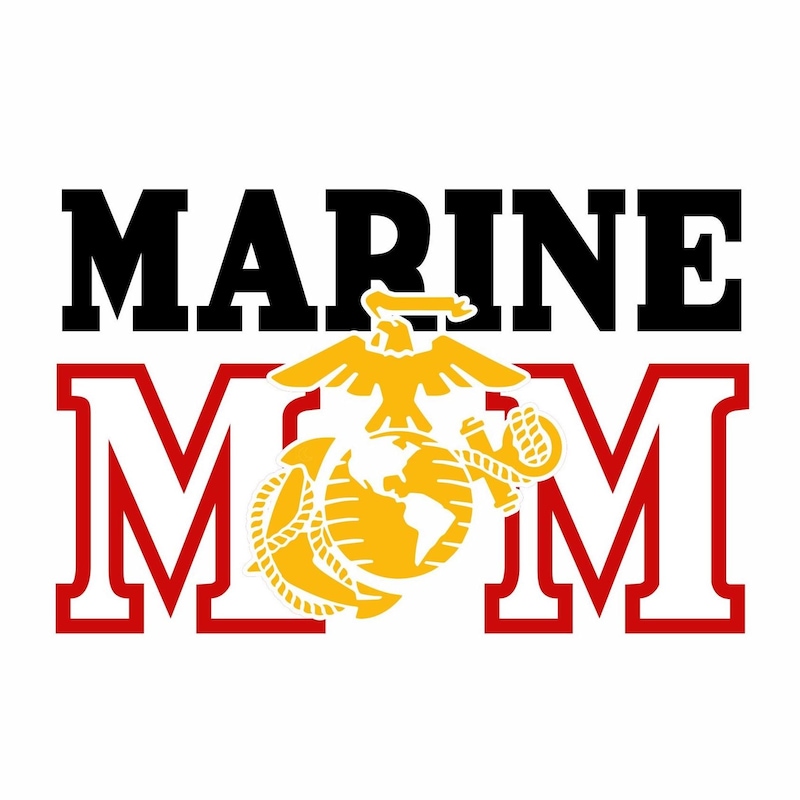 Proud Marine Mom Svg - Etsy