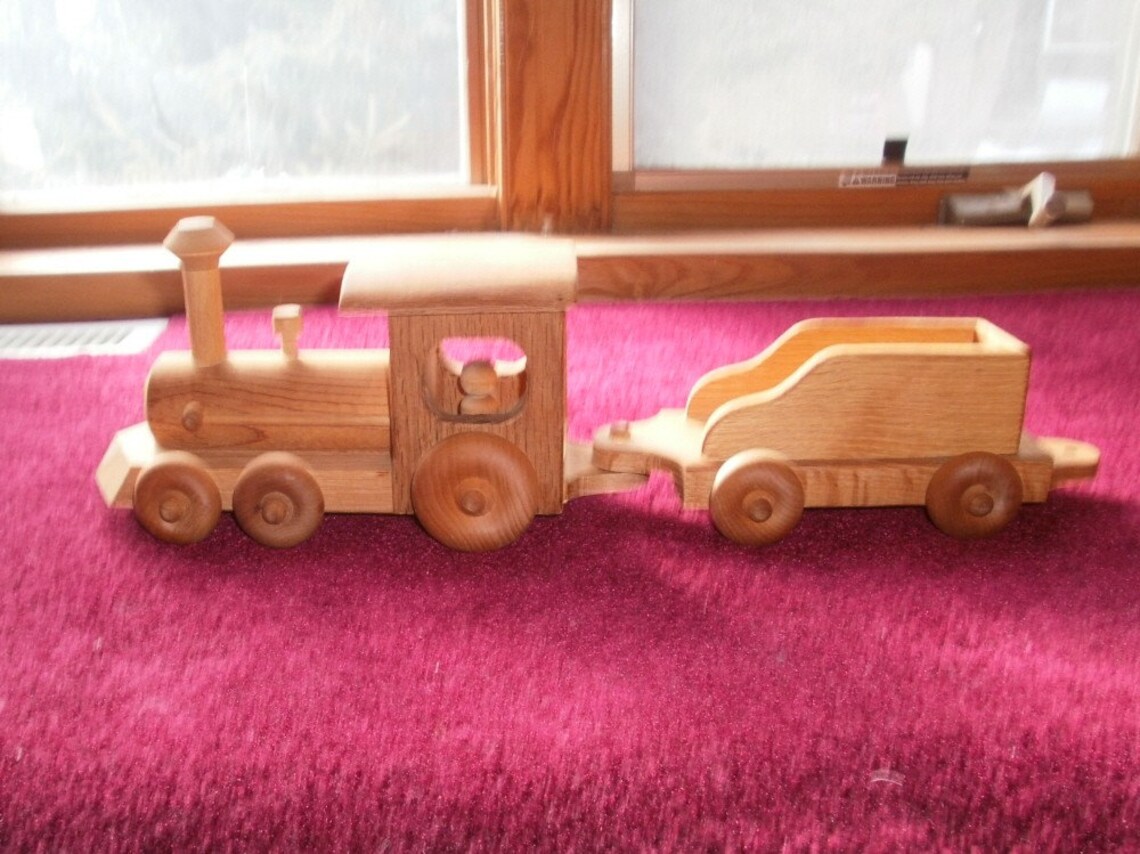 Handcrafted Wooden 6 Car Train - Etsy