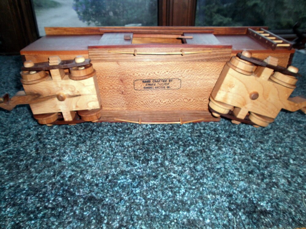 Train Box Car Wooden Collectible Handcrafted - Etsy
