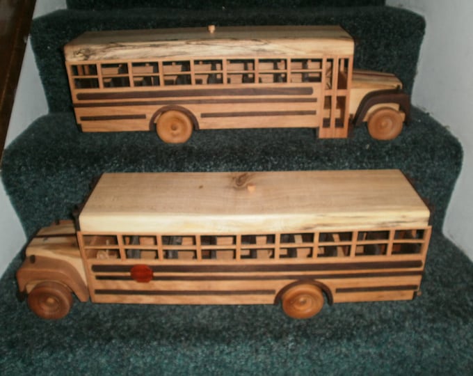 Schoolbus Replica Handcrafted Wooden - Etsy