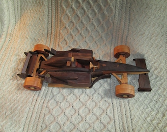 Formula 1 Wooden Toys Handmade Speed Car 100% Eco & Natural - Etsy