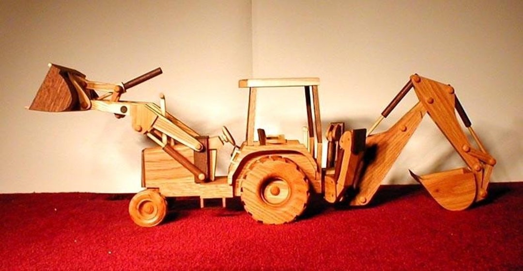 John-deere Backhoe Handcrafted Wooden - Etsy