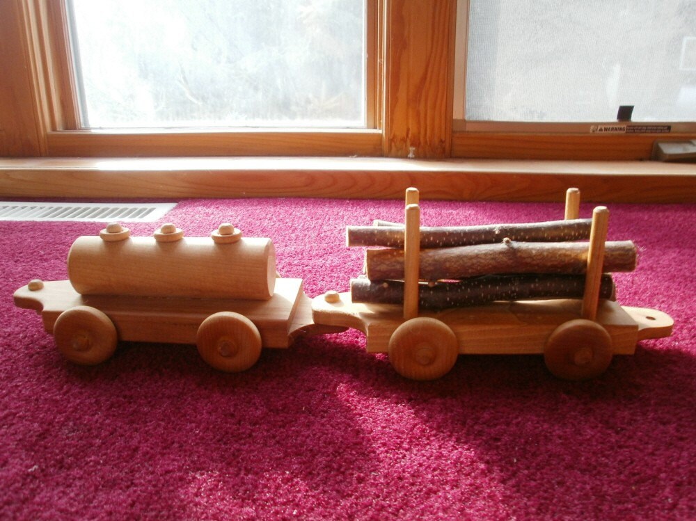 Handcrafted Wooden 6 Car Train - Etsy