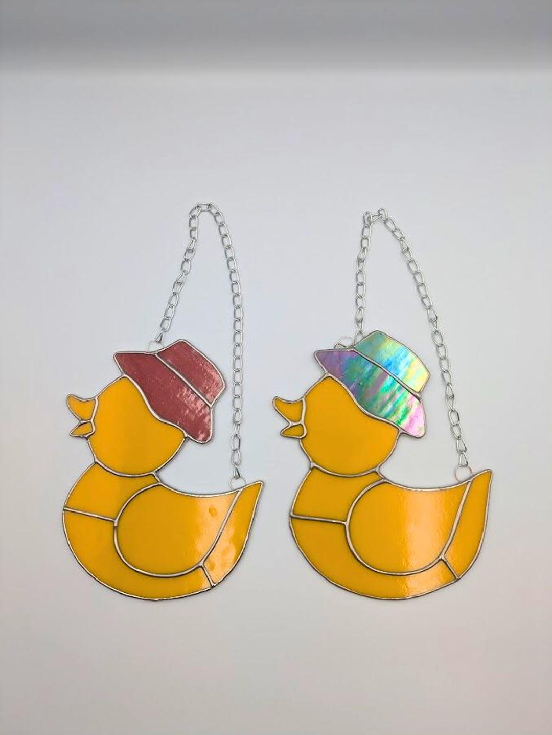 Adopt-a-duck Suncatcher (bucket Hat Rubber Duck) | Window Wall Decor ...