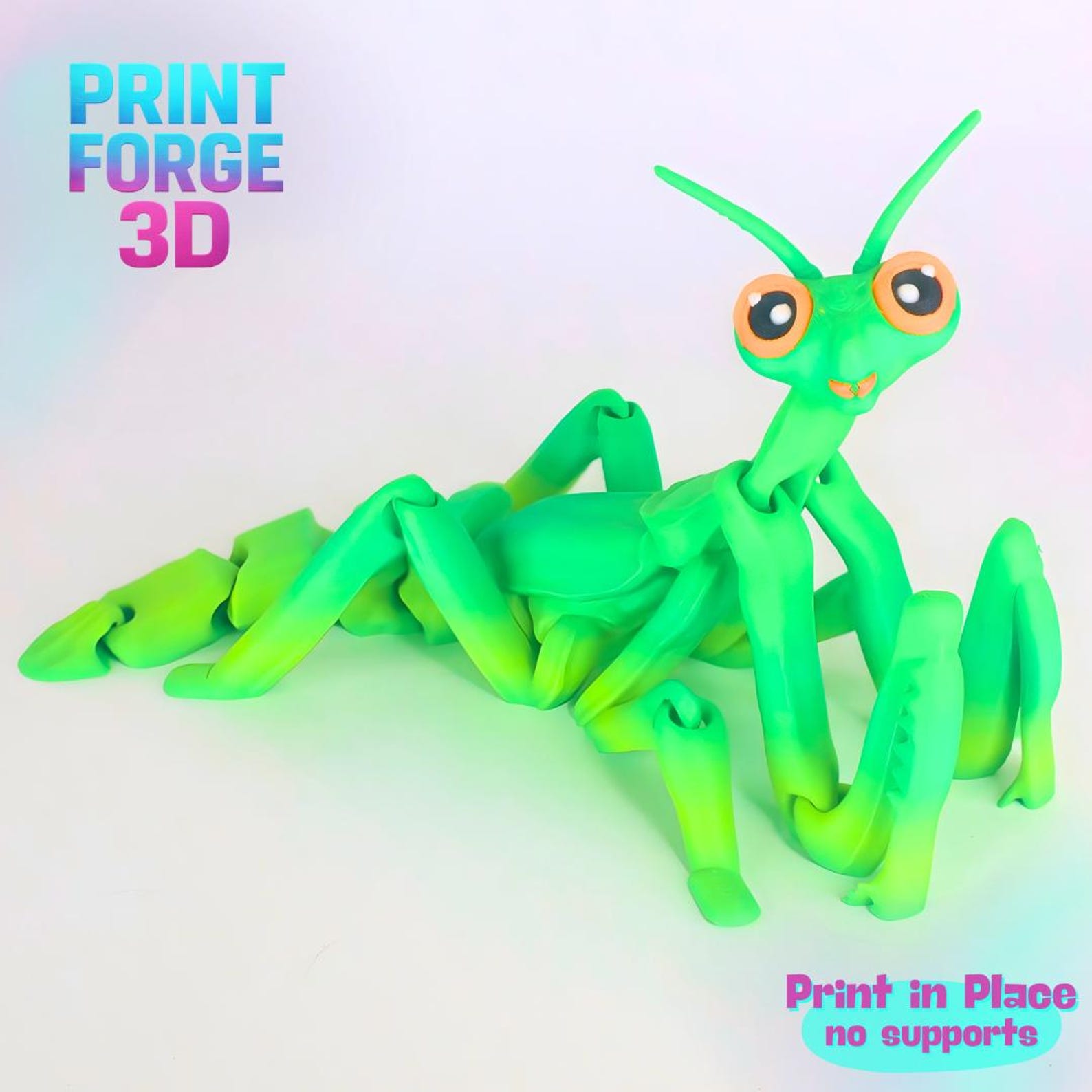 Praying Mantis Flexi Fidget STL – Print in Place - No Support - Etsy