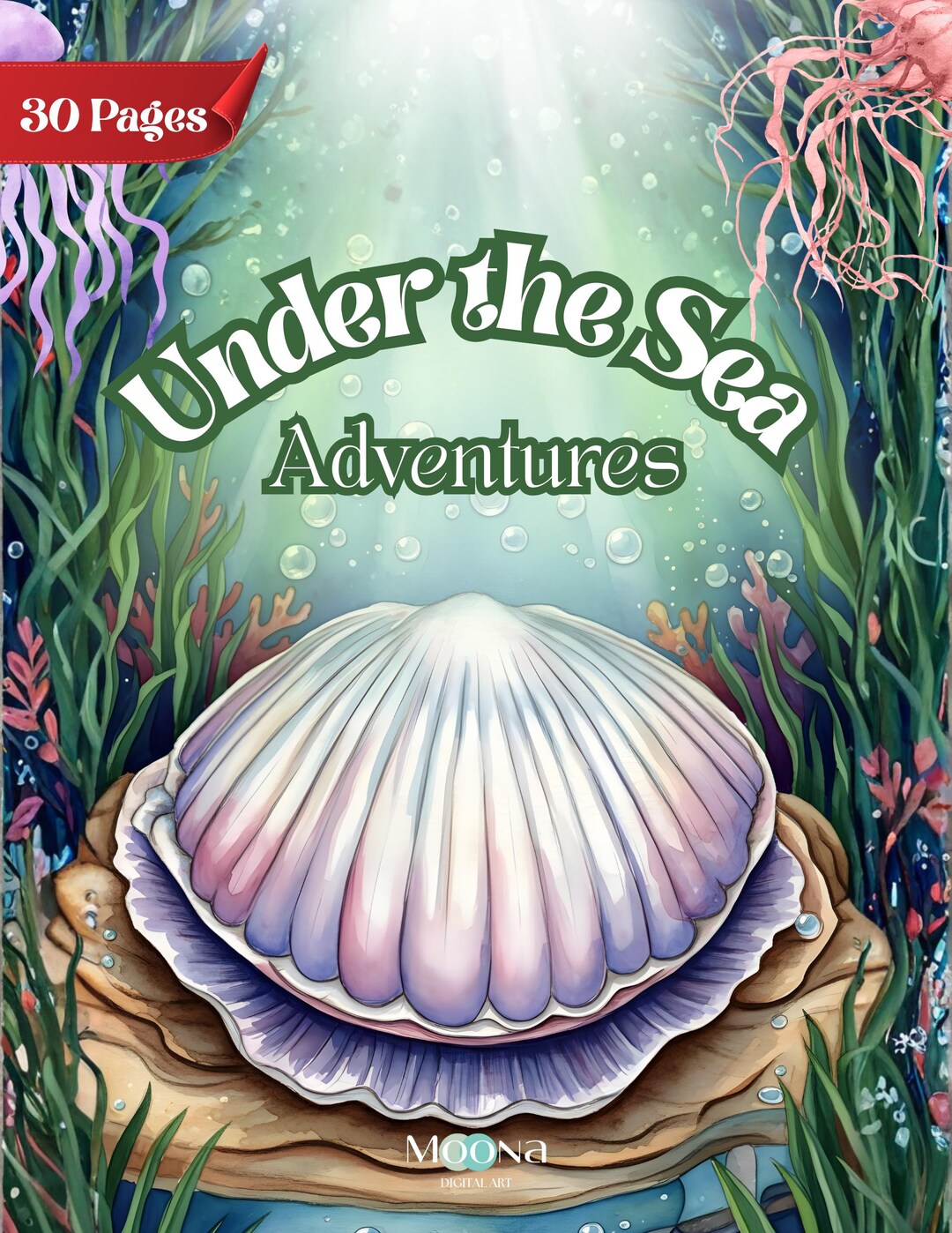 Under the Sea Adventures Coloring Book - Etsy