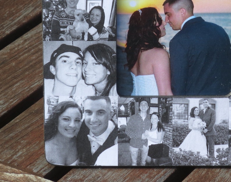 Engagement Collage Picture Frame Custom Wedding Collage - Etsy