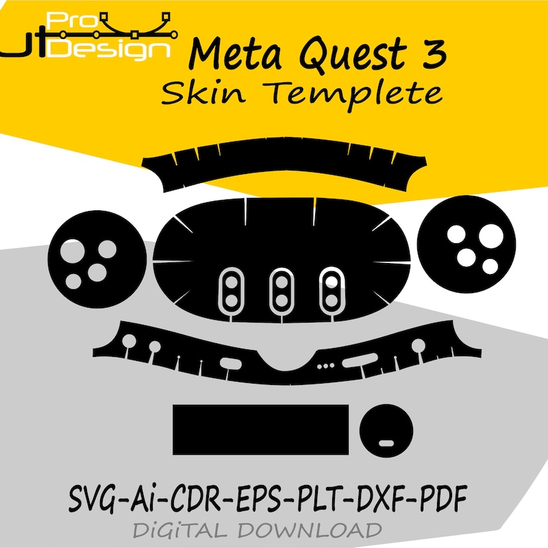 Quest 3 Skin Svg - Etsy