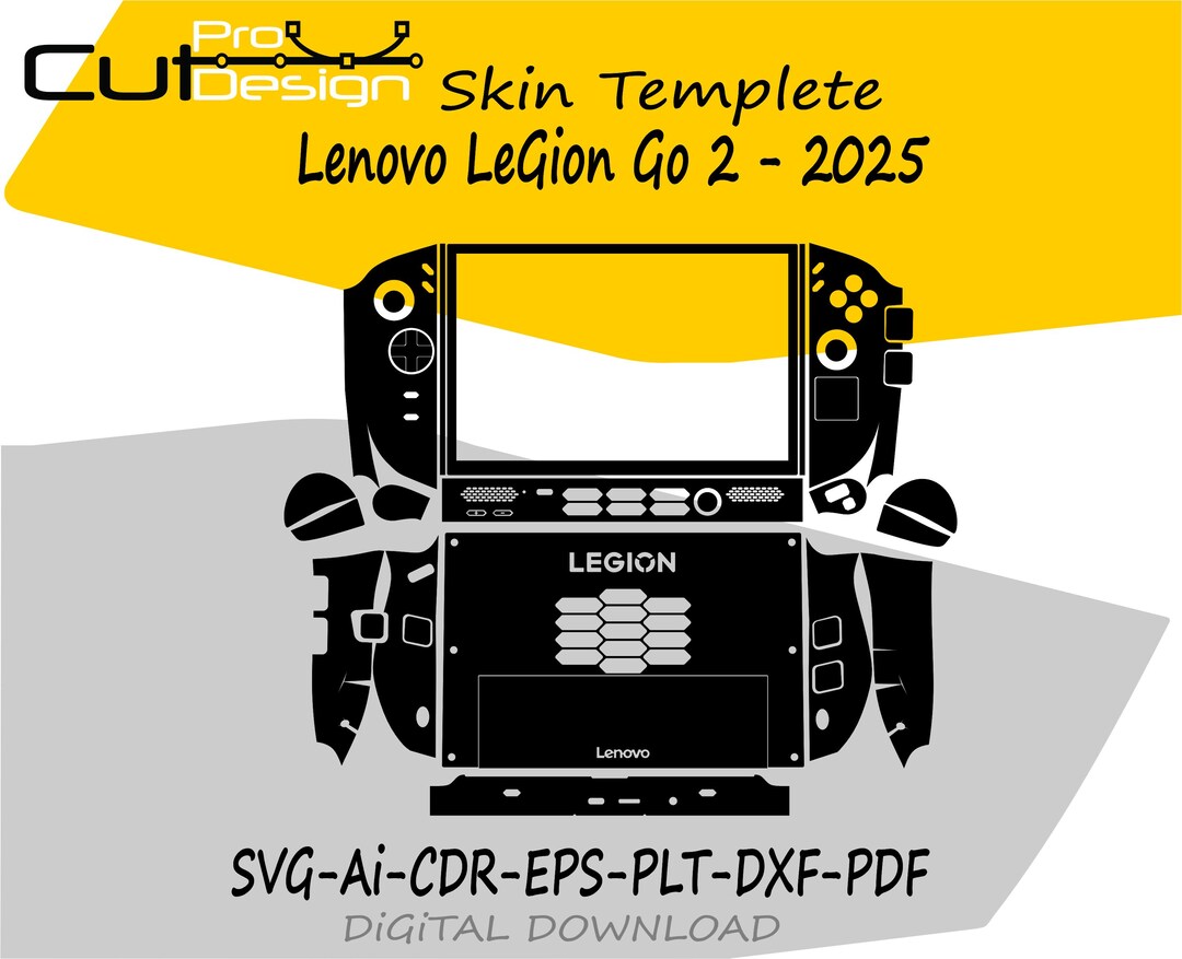 Lenovo Legion Go 2 - 8ASP2 - 83N0 (2025) Skin Vector Template Skin ...