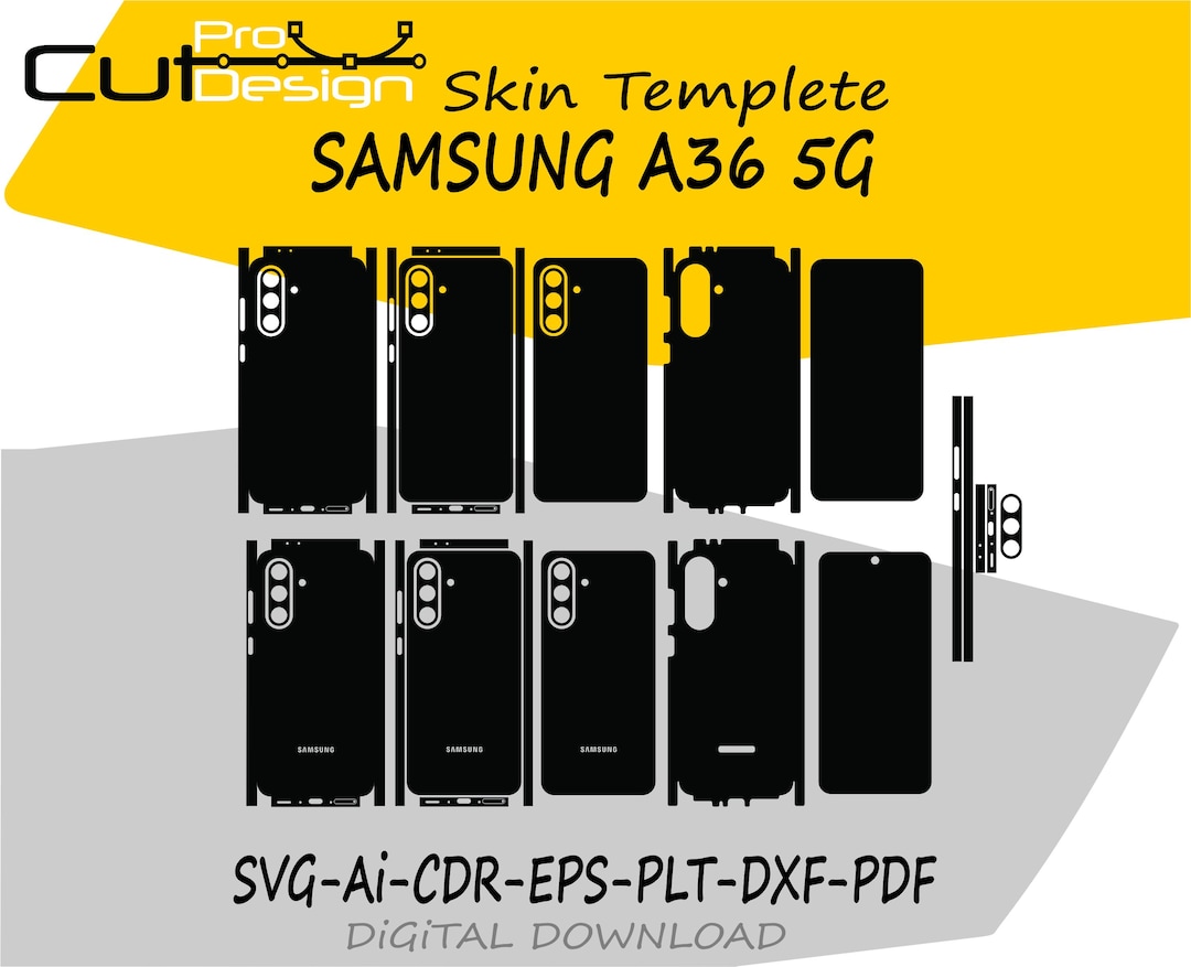 Samsung Galaxy A36 5G Skin Vector Template Skin Layout Skin Die Cuts ...