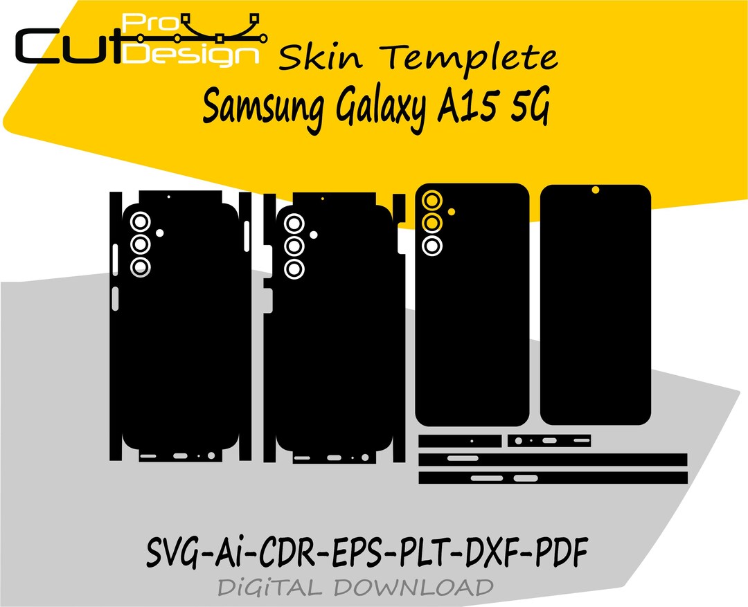 Samsung Galaxy A15 5G Skin Template Vector Skin Layout Skin Die Cuts ...