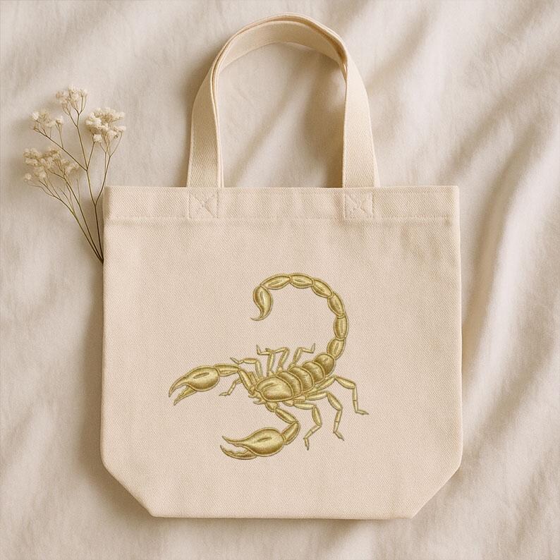 Scorpio Embroidery Design – Zodiac Scorpion Outline – Astrology Machine ...