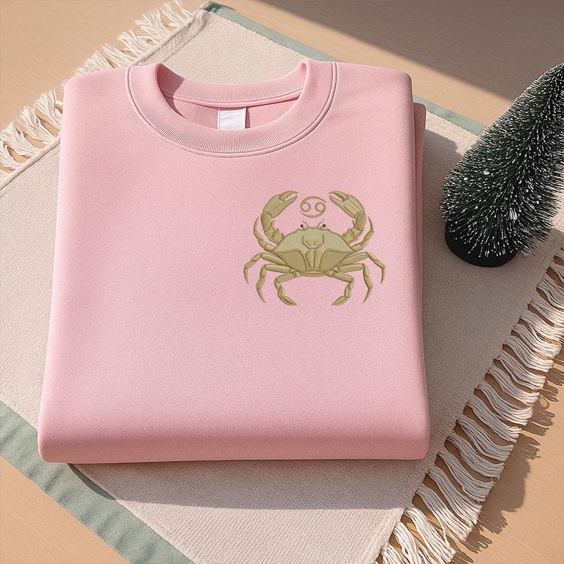 Cancer Zodiac Crab Embroidery Design, Astrology Cancer Sign Machine ...