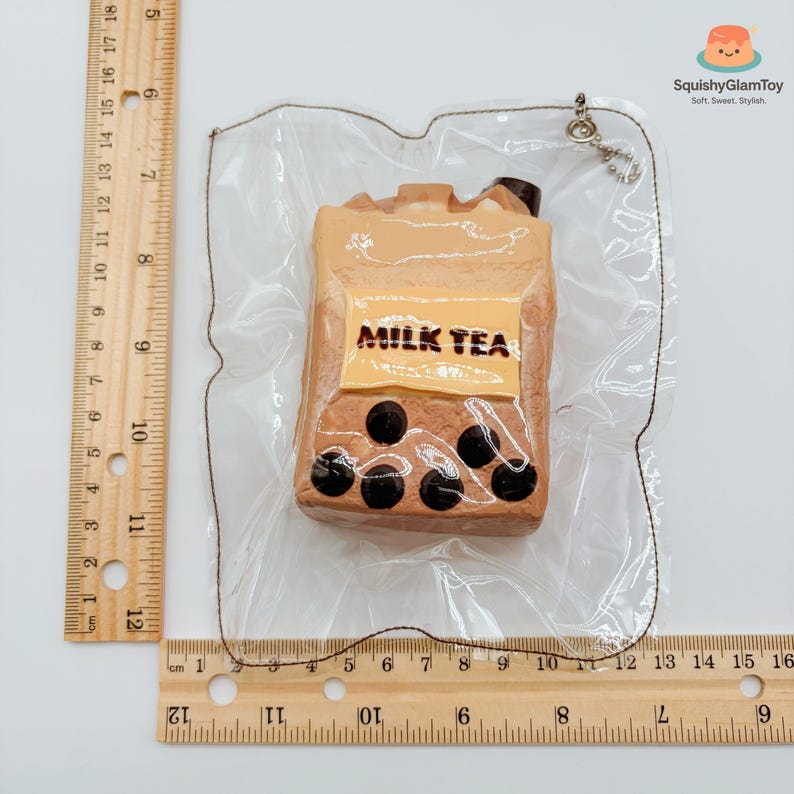 Milk Tea Squishy | Boba Squishy Toy | Bubble Tea Squishy Keychain ...
