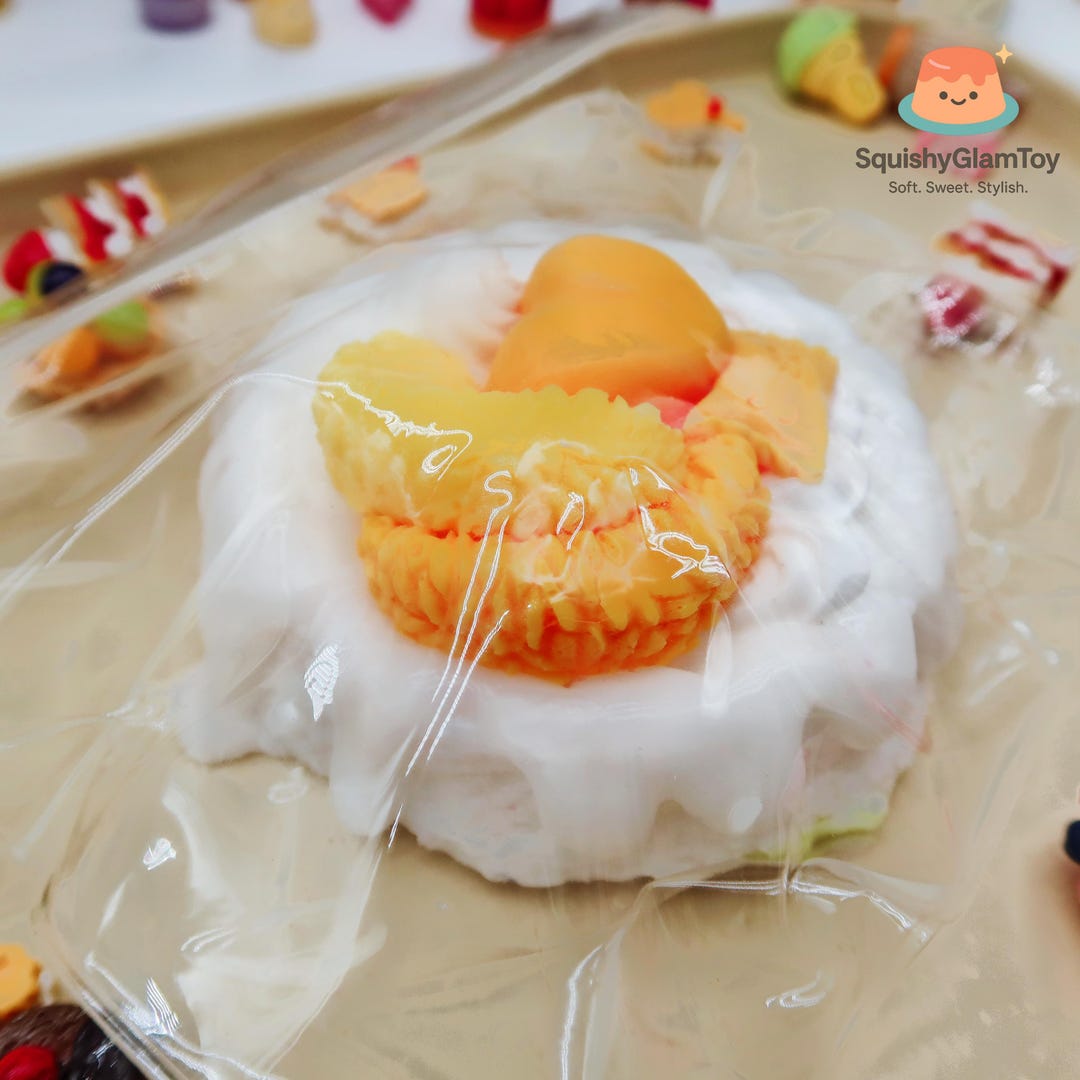 Mango Cream Cookie Squishy – Soft Slow Rising Stress Relief Toy - Etsy