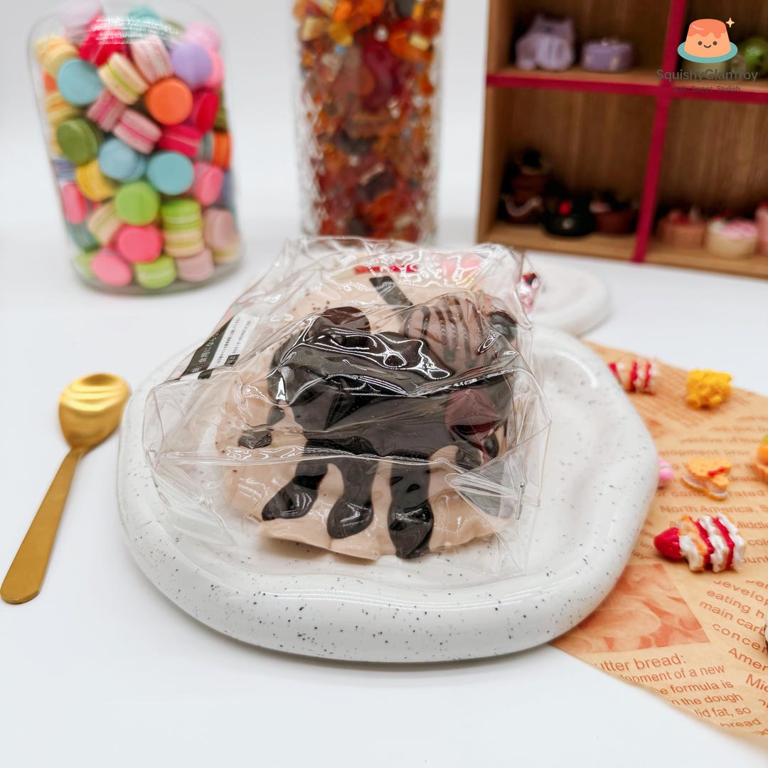 Coffee Chocolate Cake Squishy | Slow Rising Stress Toy - Etsy