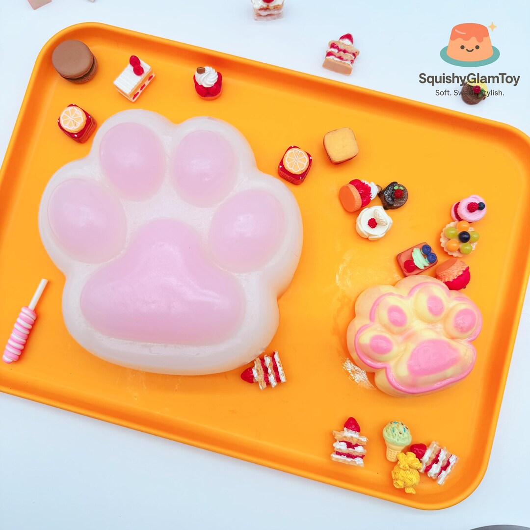 Cat Paw Squishy Set – Soft Slow Rising Stress Toy - Etsy