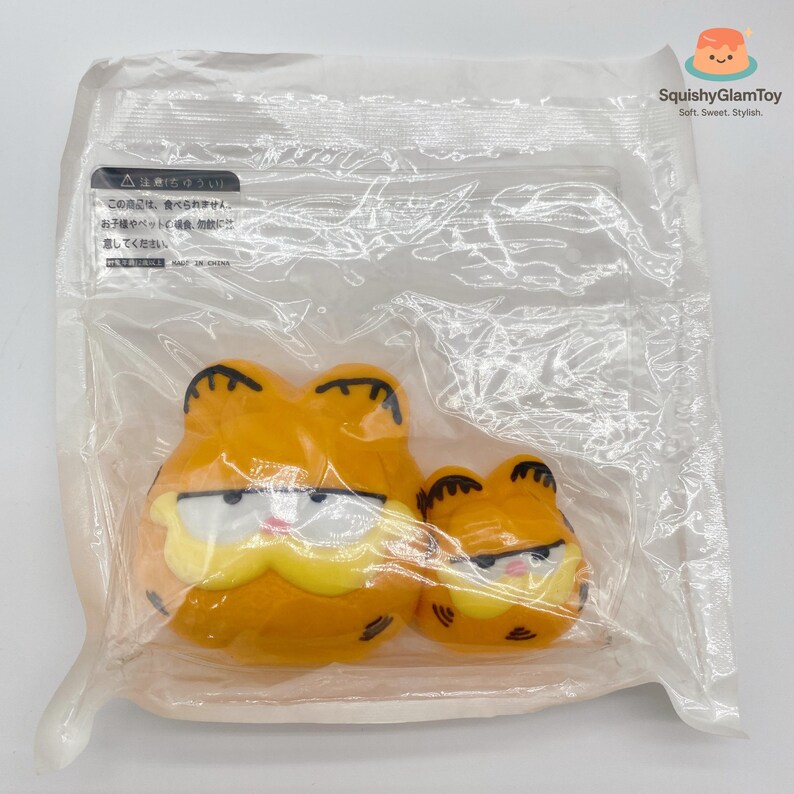 Garfield Cat Squishy Set | Cute Slow Rising Stress Toy (2 Pieces) - Etsy